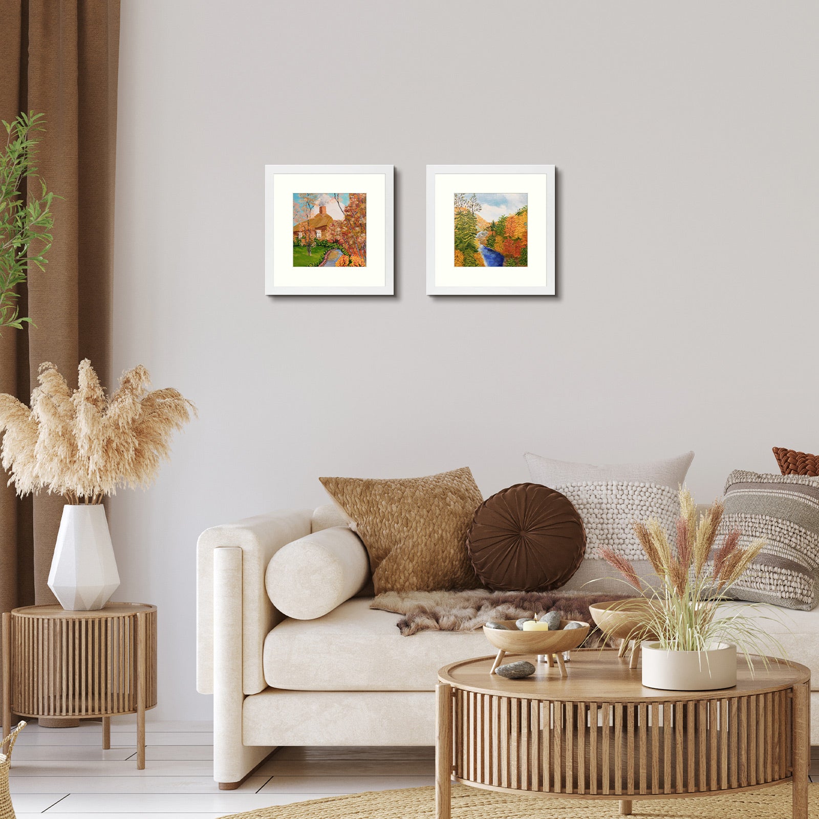 Golden State Art 12x12 Picture Frame with 8x8 Mat Gallery Photo Frame Glass Square Frame for Wall Decor Wide Molding Built in Hanging Features White 9 Pack
